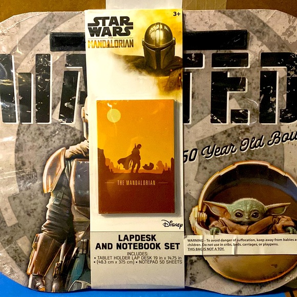 Disney | Other | Star Wars Mandalorian Lap Desk And Notebook Set | Poshmark